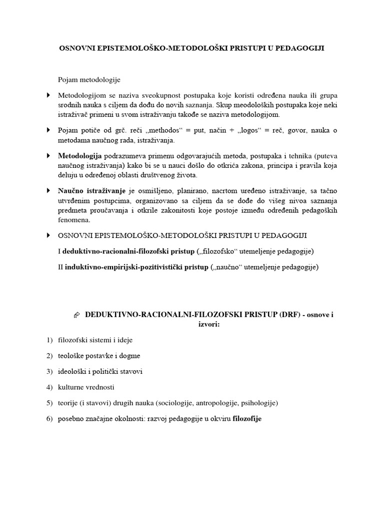 METODOLOGIJA | PDF