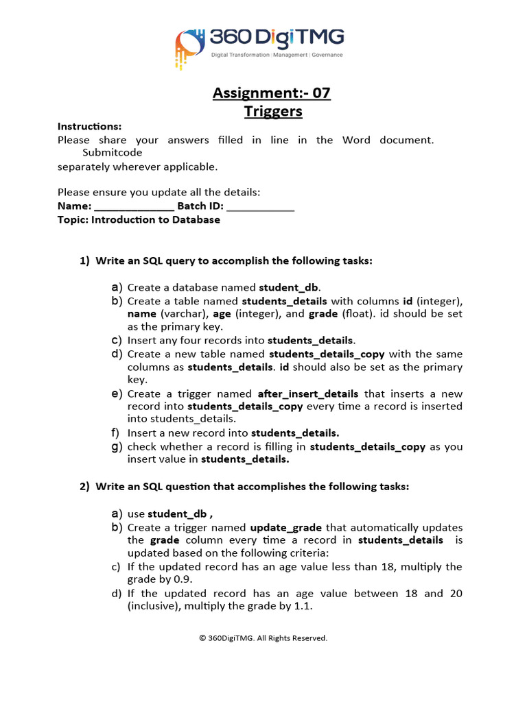 Assignment 07 Answers | PDF | Data | Computing