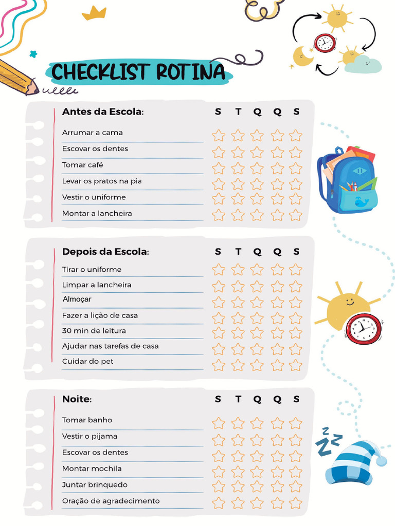 Check List Menino | PDF