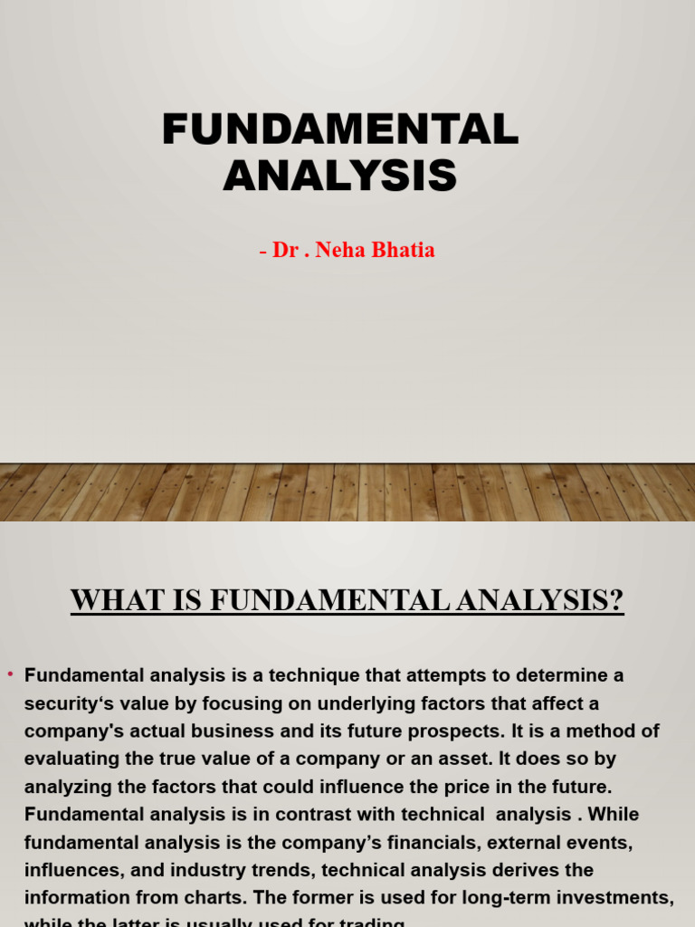 Fundamental Analysis | PDF | Income Statement | Balance Sheet