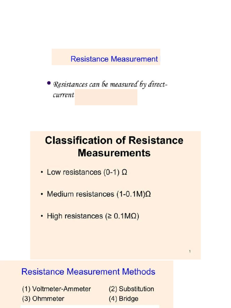 Electrical Measurement Pdf