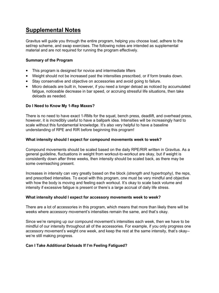 Powerbuilding Program | PDF | Weight Training