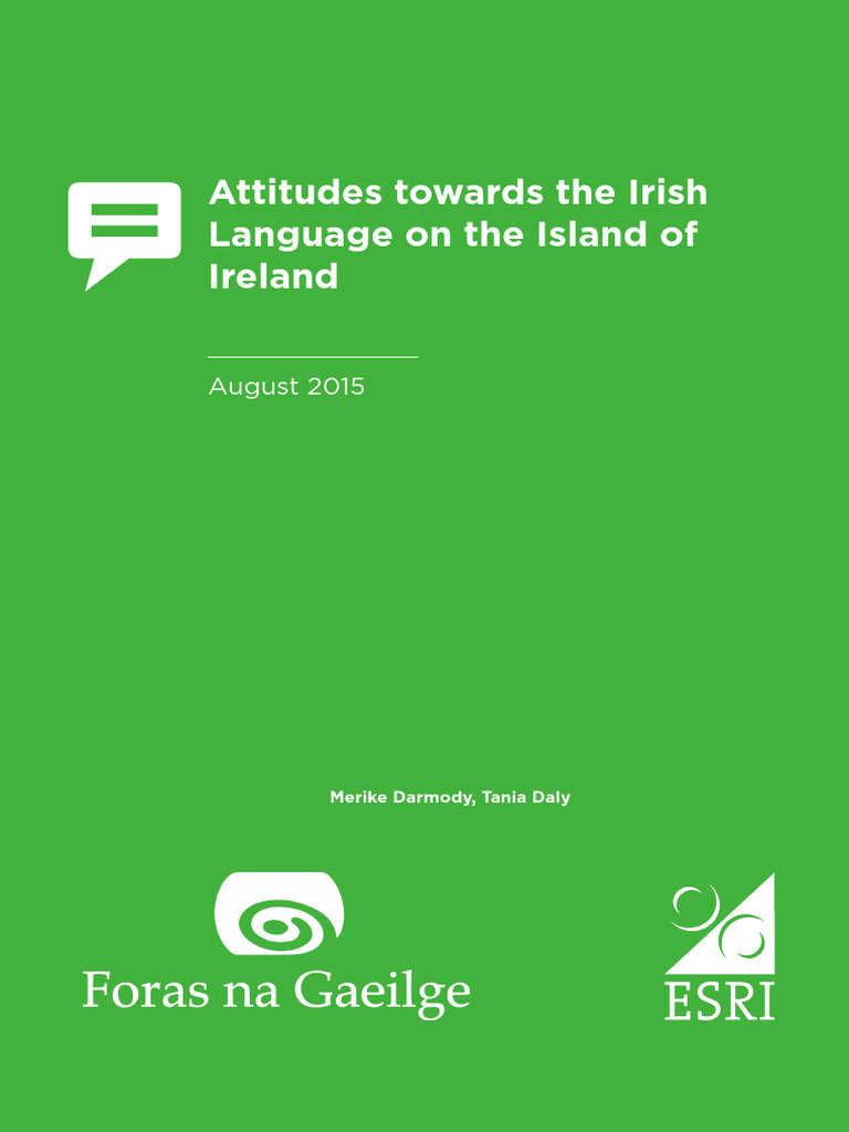 Attitudes Toward Irish Language in Ireland | PDF | Irish Language | Ireland