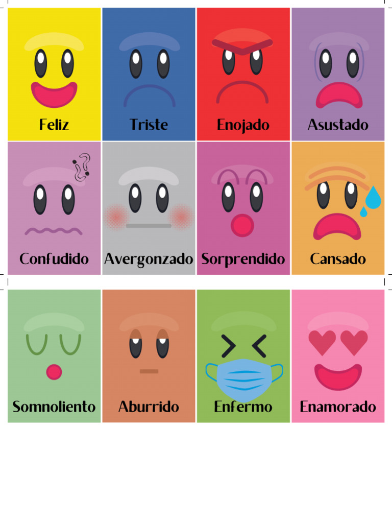 Emociones laminas | PDF