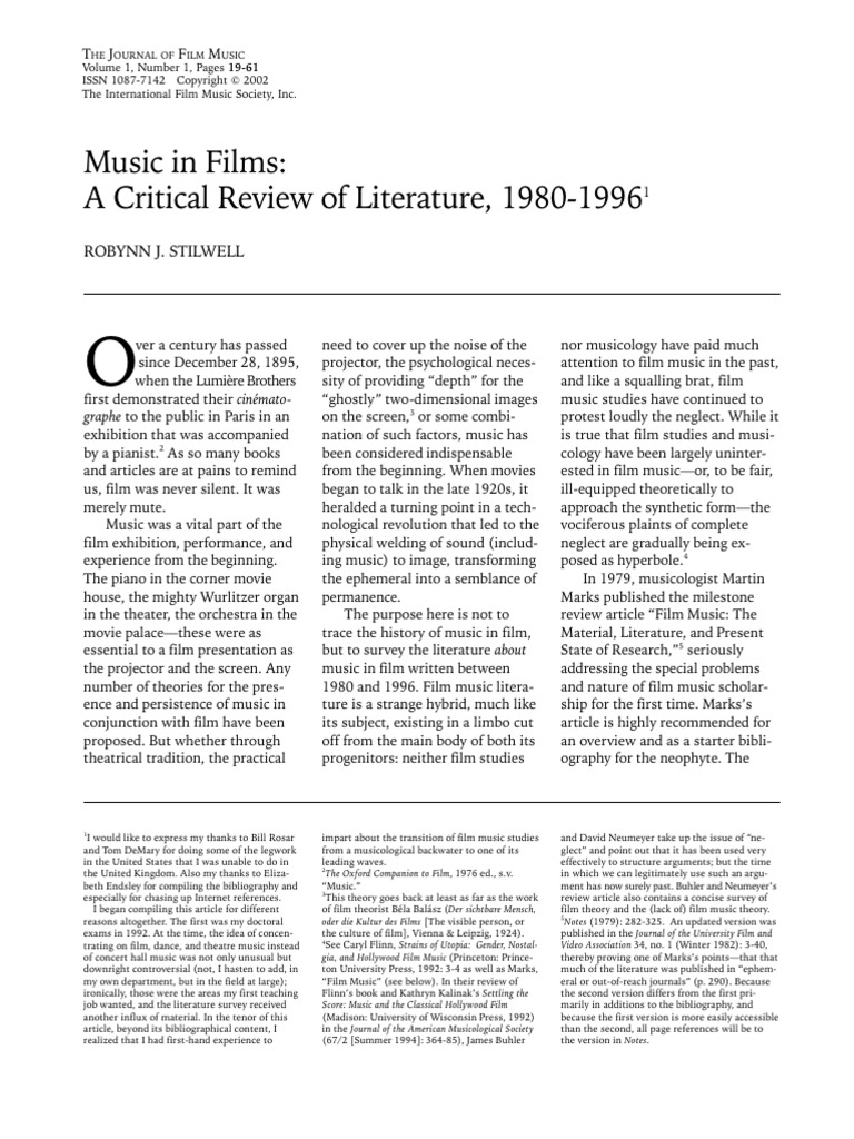 Music in Films | PDF