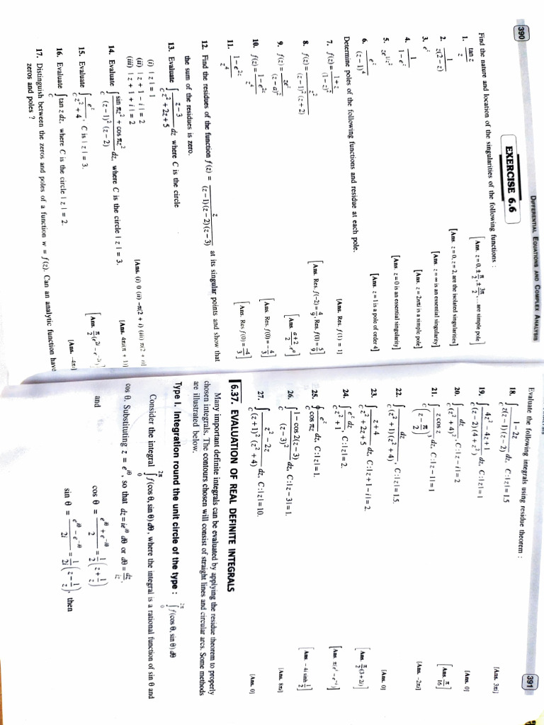 Evaluation of Real Integral | PDF | Integral | Complex Analysis