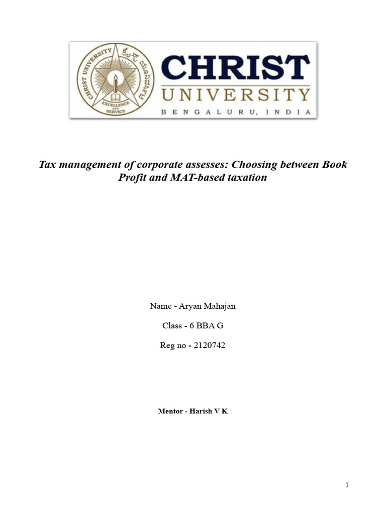 TAXATION_MANAGEMENT-CIA 1B | PDF | Taxes | Tax Deduction