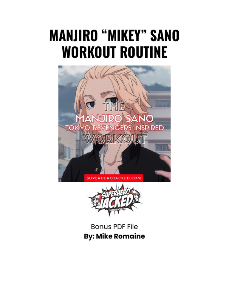 Manjiro Mikey Sano Workout PDF | Download Free PDF | Physical Fitness ...
