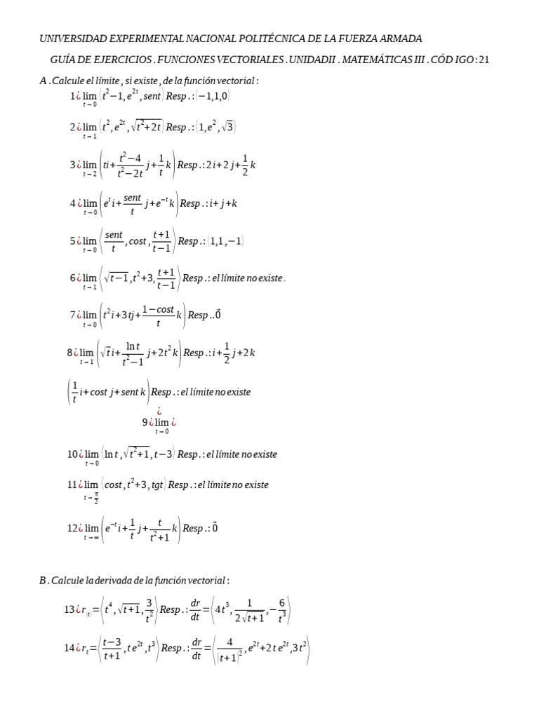 Guía de Ejercicios - Mat 3.unidad 2. | PDF