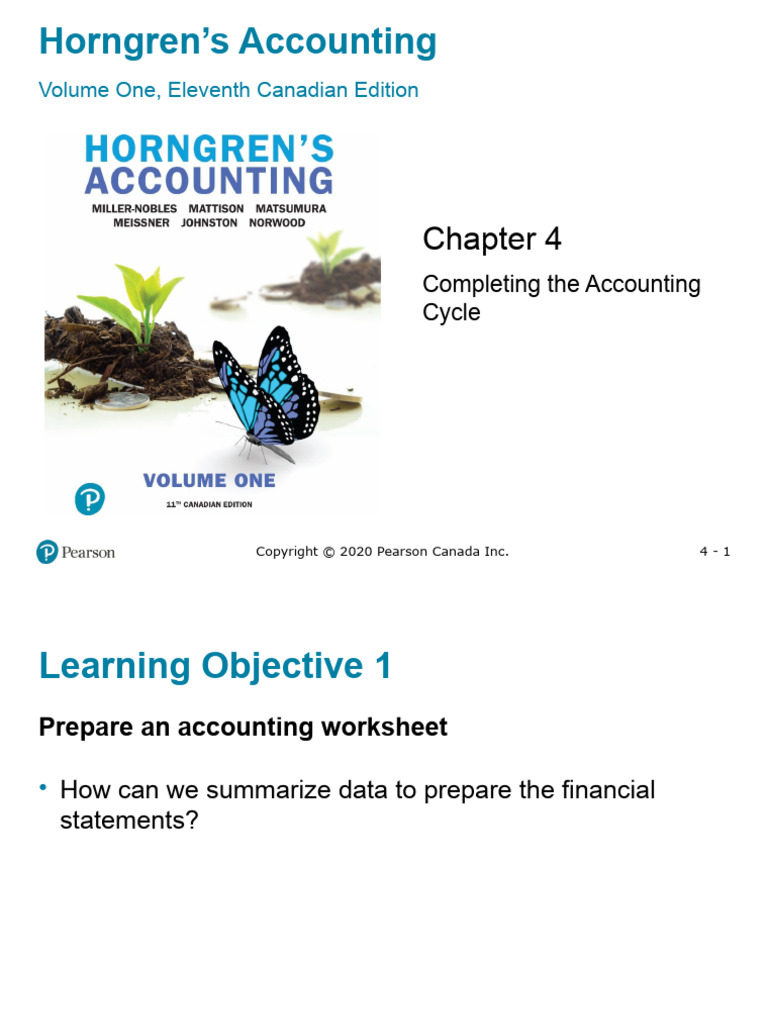 CHAPTER 4. Completing The Accounting Cycle | PDF | Debits And Credits | Balance Sheet