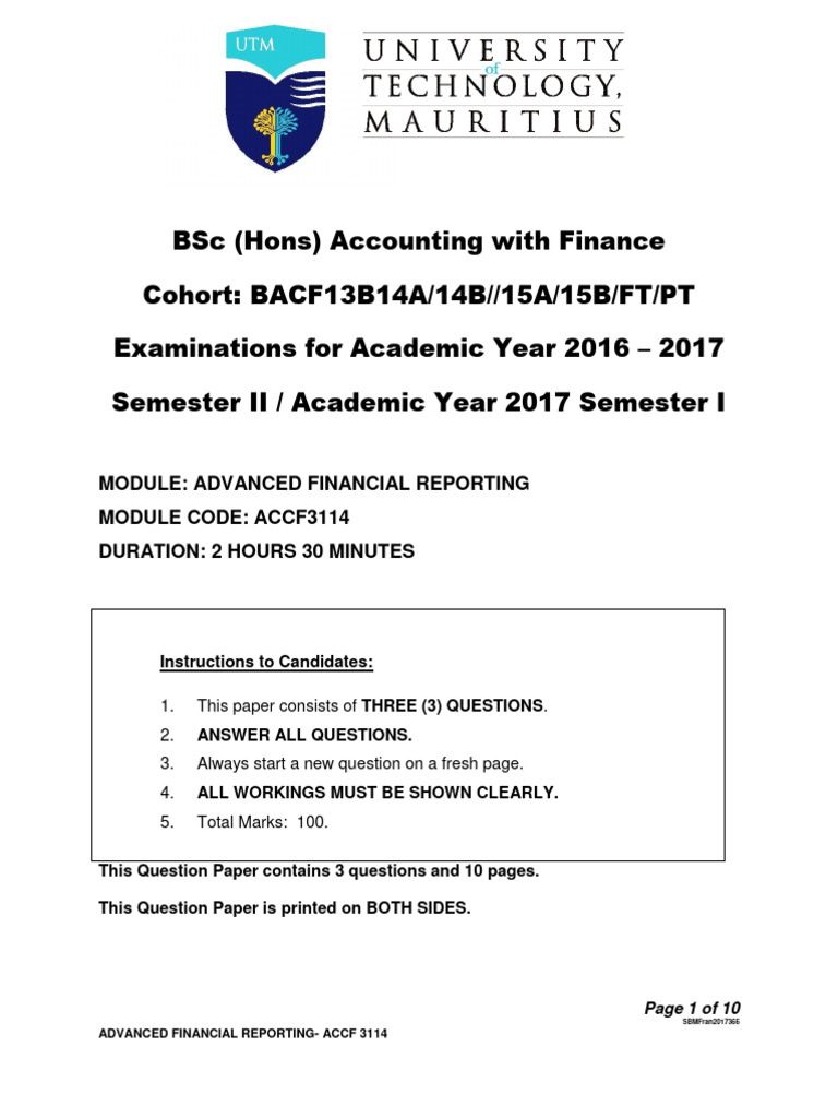 Accf3114 9 | PDF | Pension | Balance Sheet