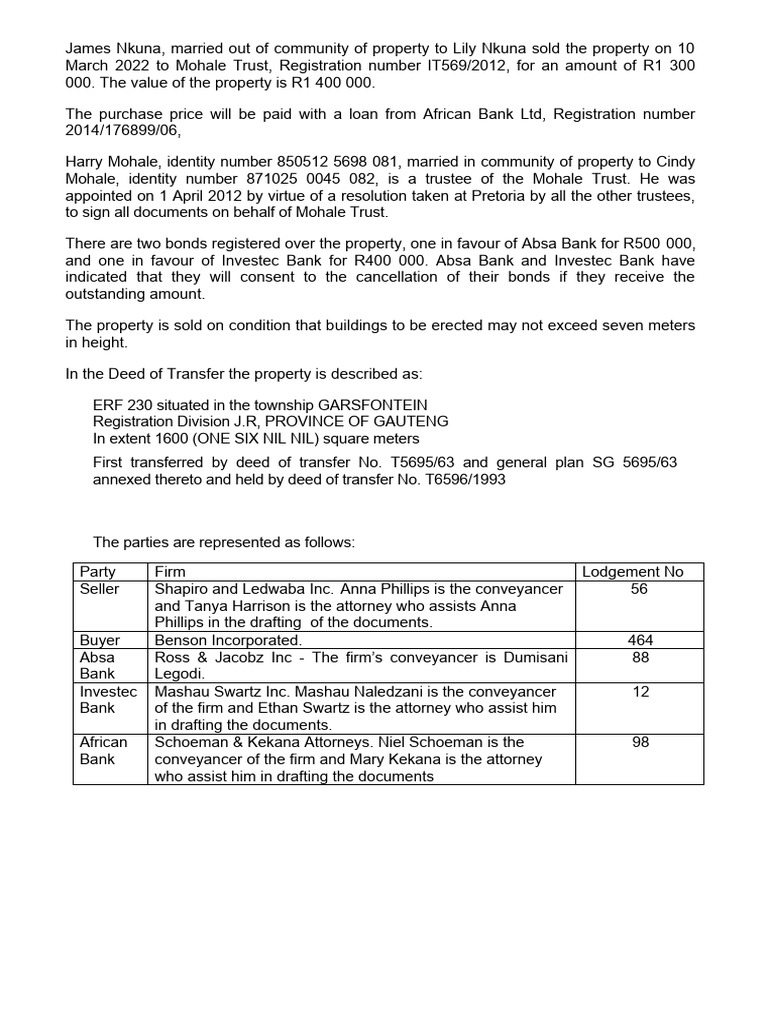 Power of Attorney Question and Answer - 14 - 18 Aug 2023 | PDF | Common ...