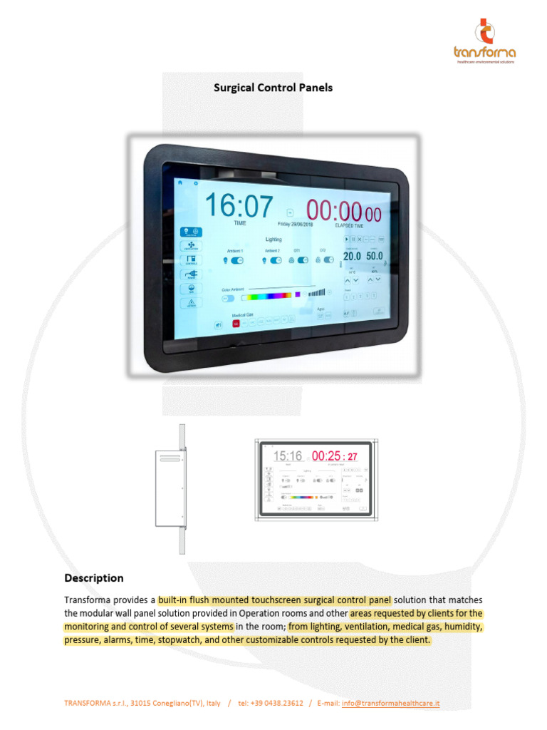 Surgeon Control Panel | PDF