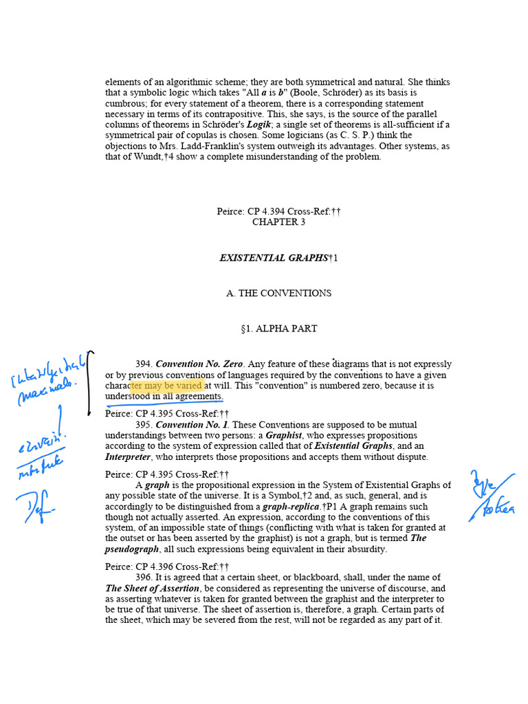 PEIRCE Logic, Existential Graphs | PDF | Geometry | Logic