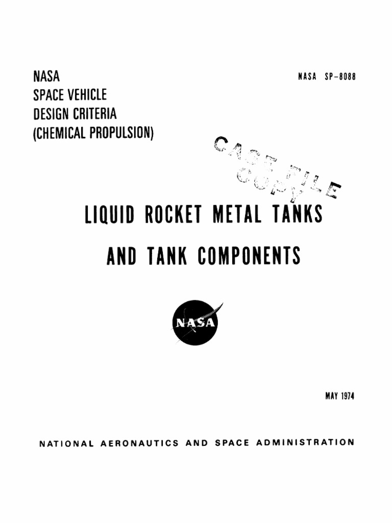 NASA-SP-8088 - Liquid Rocket Metal Tanks and Tank Components | Download ...