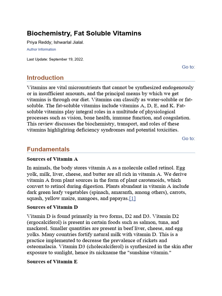 Biochemistry | PDF | Vitamin A | Vitamin E