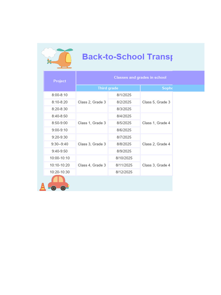 Back-To-School Transportation Arrangement1 | PDF | Computing