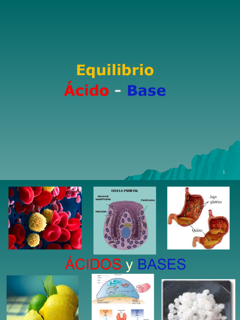 Equilibrio Ácido Base | PDF | Ácido | Sal (química)