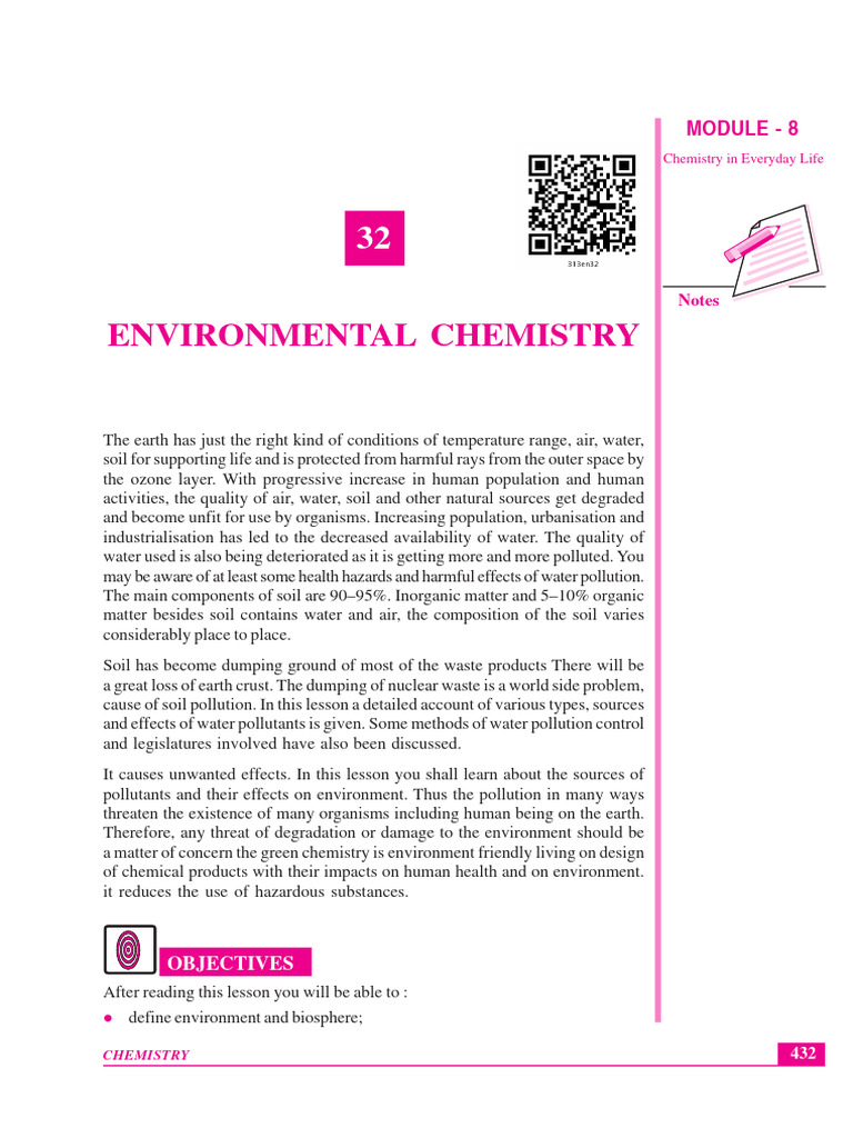 Environmental Chemistry and Pollution | PDF | Ozone Depletion | Smog