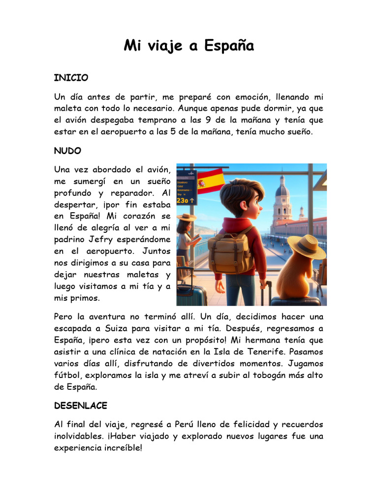 Mi Viaje a España | PDF