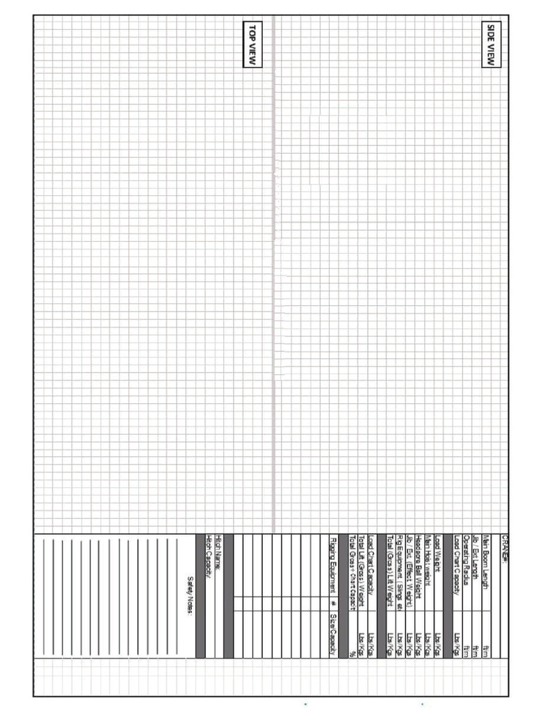 Side and Top View Sketch of A Lift Plan | PDF