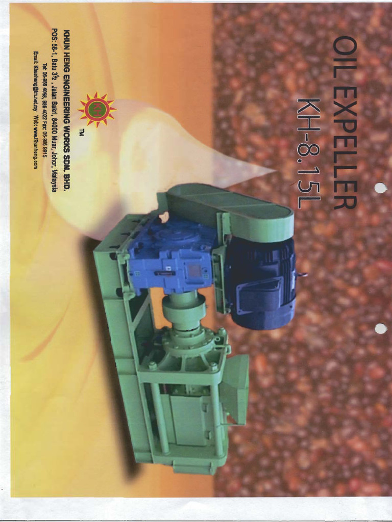 Prensa palmiste KH 8,15 | PDF