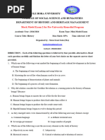 Remedial Geography Model Exam-1 | PDF | Geography | Nature