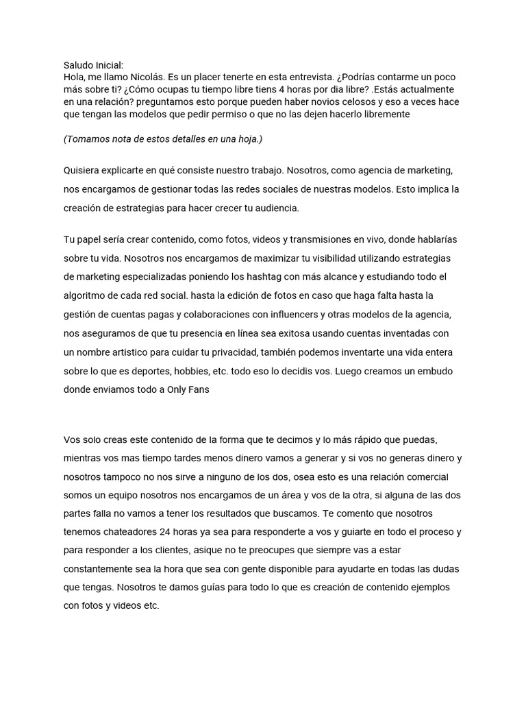 Entrevistas Modelo | PDF | Derecho | Autosuperación