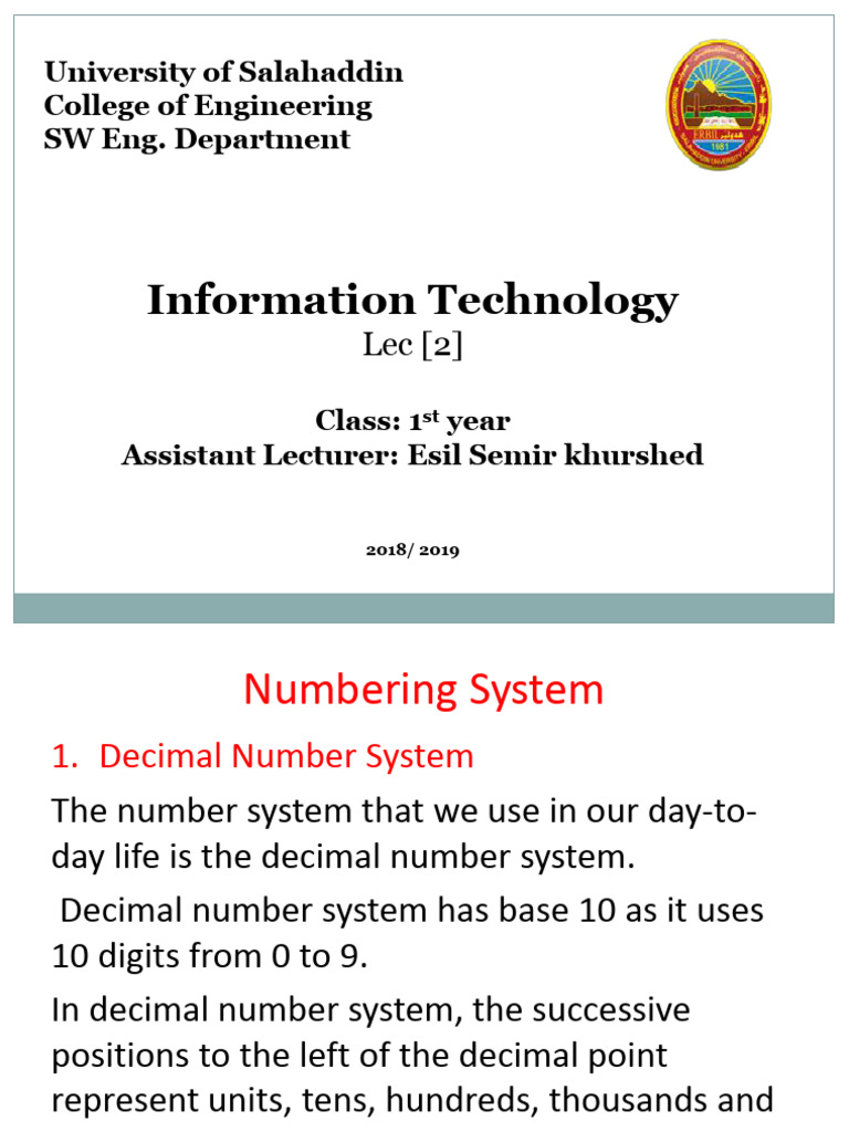 Numbering Systems Review | PDF | Decimal | Mathematics