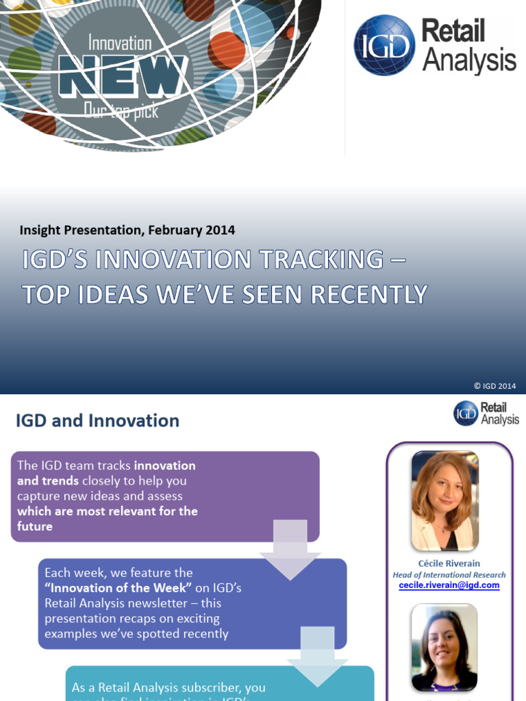 IGD Innovation Tracking - February 2014 | PDF | Point Of Sale | Advertising