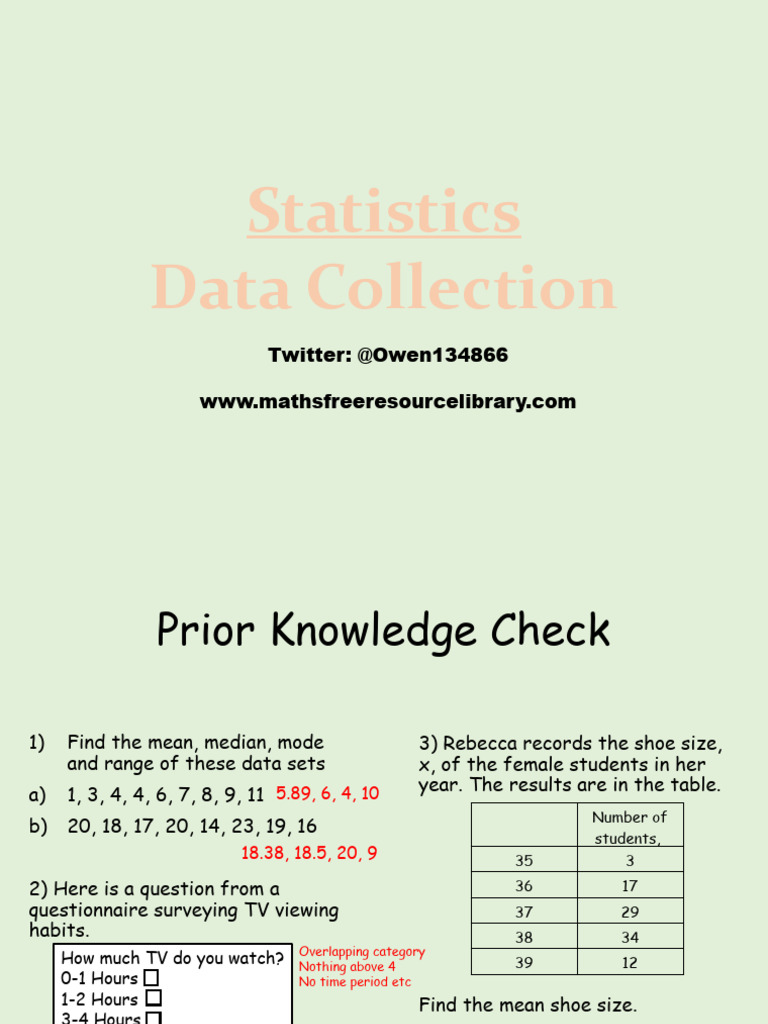 1) S - Data Collection | PDF | Sampling (Statistics) | Census