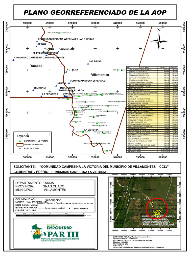 Plano Georreferenciado La Victoria | PDF