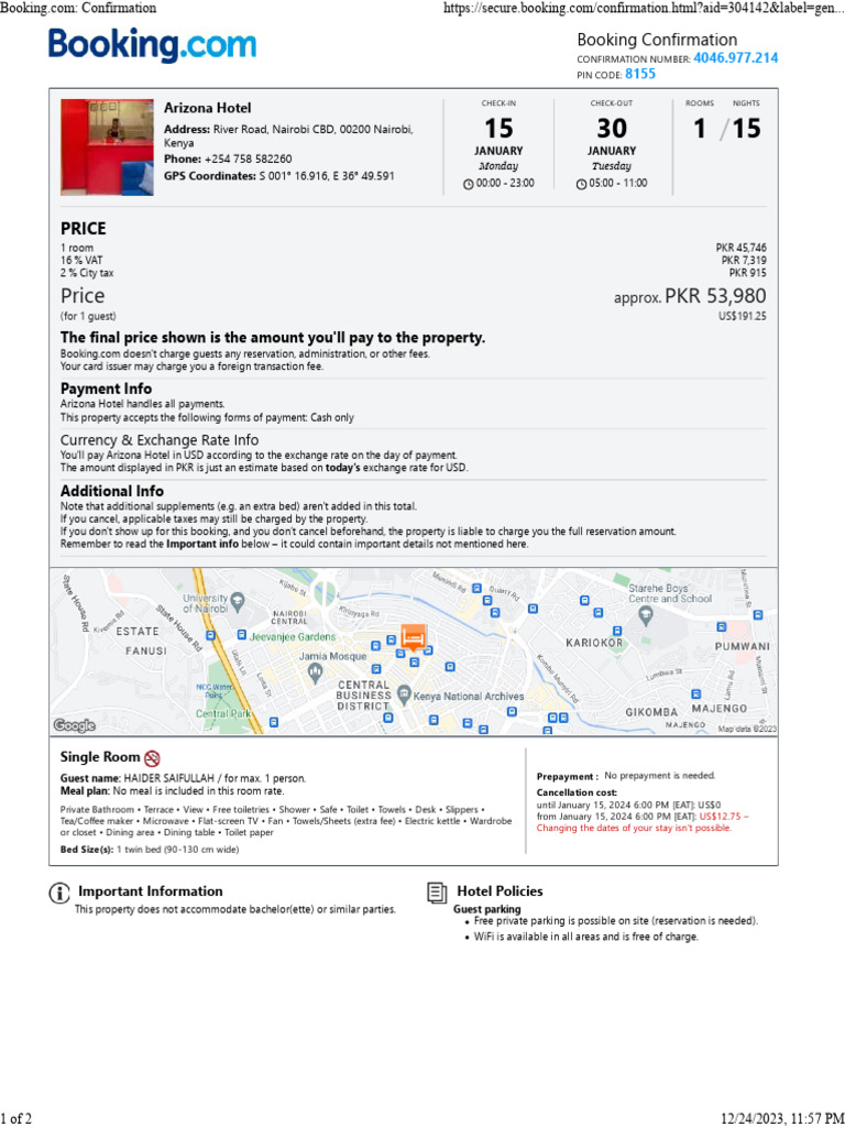 Hotel Booking | PDF | Payments | Booking.Com