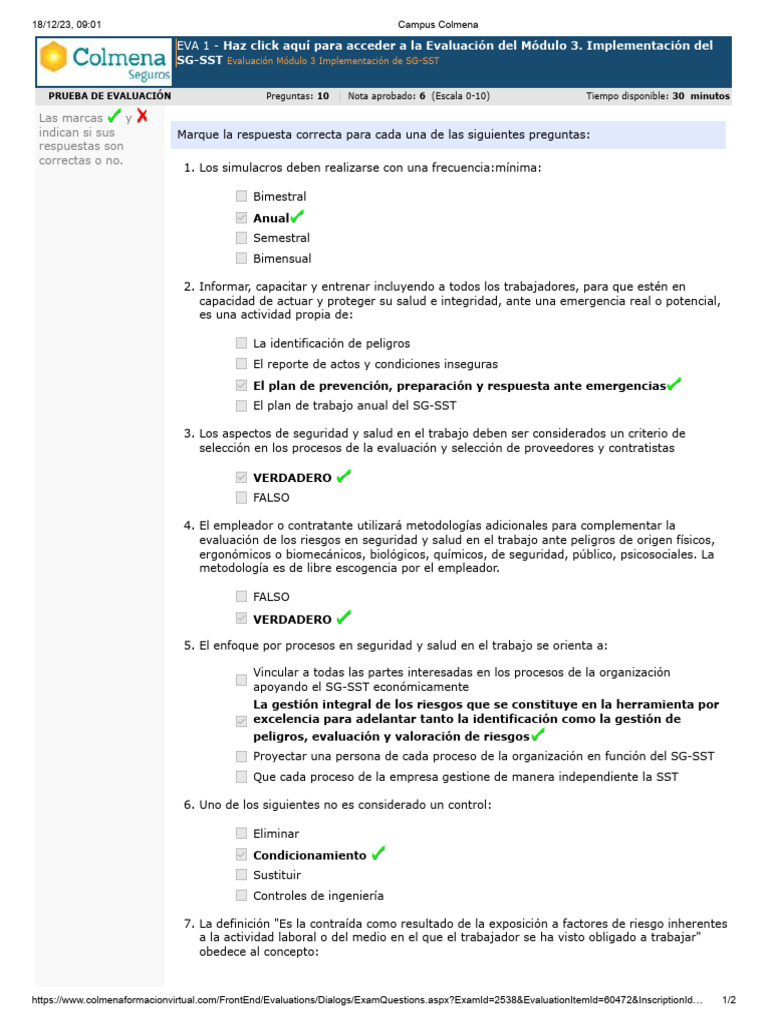 EVALUACION MODULO 3 | PDF | Evaluación
