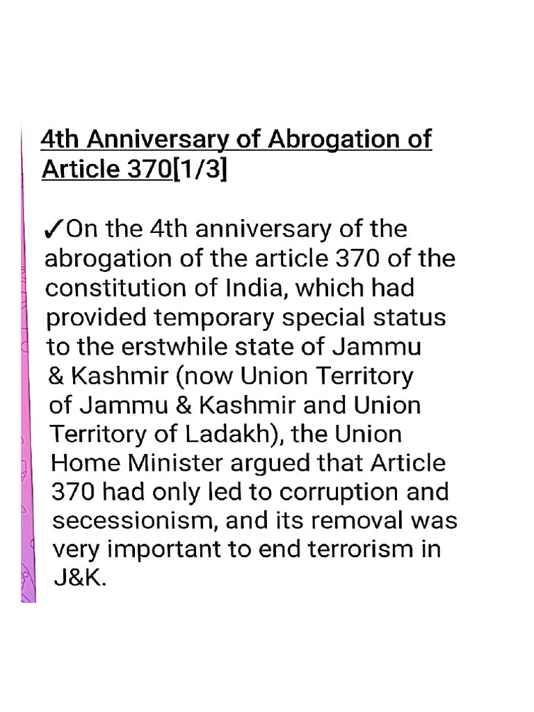 Article 370 | PDF