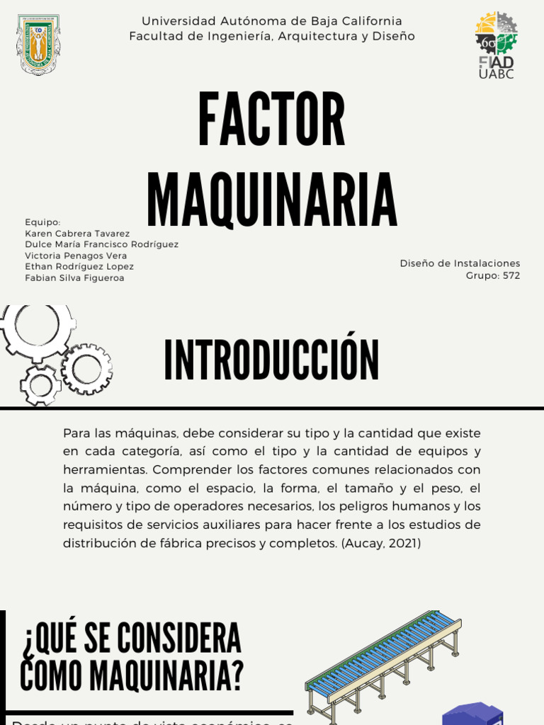Factor Maquinaria | PDF | Motores | Herramientas