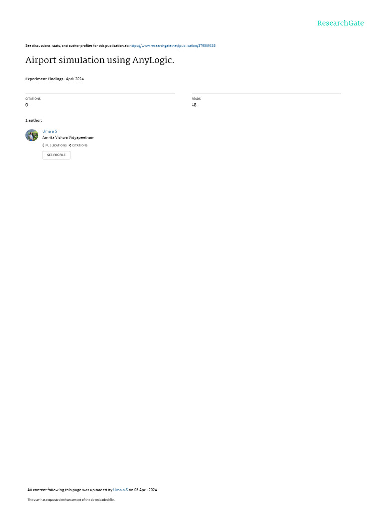 AnyLogic Airport Security Simulation | PDF | Computer Security | Security