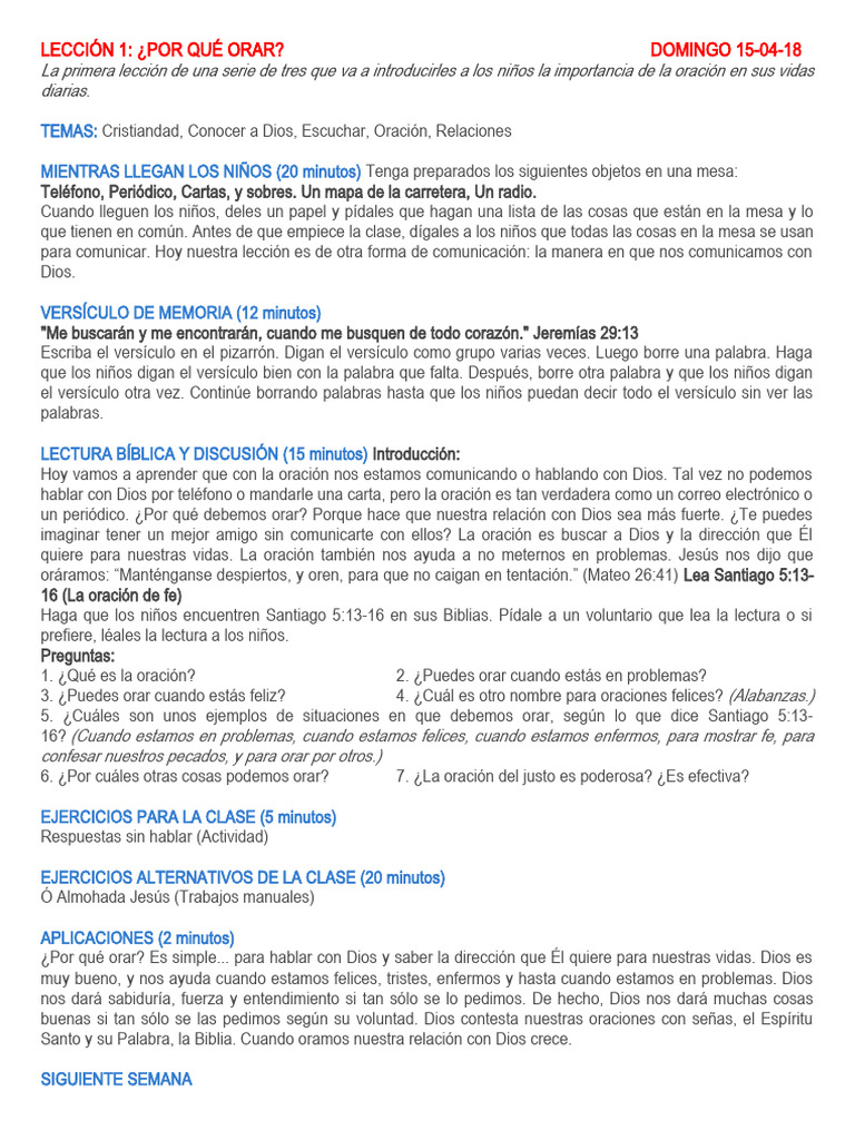 Por Que Orar | PDF | Oración | Dios