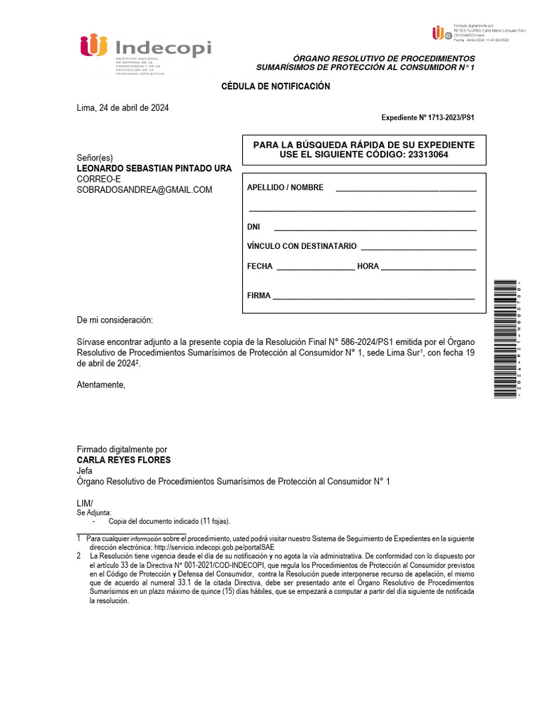 CN Exp. 1713-2023-Ps1 Leonardo Signed | PDF | Gobierno