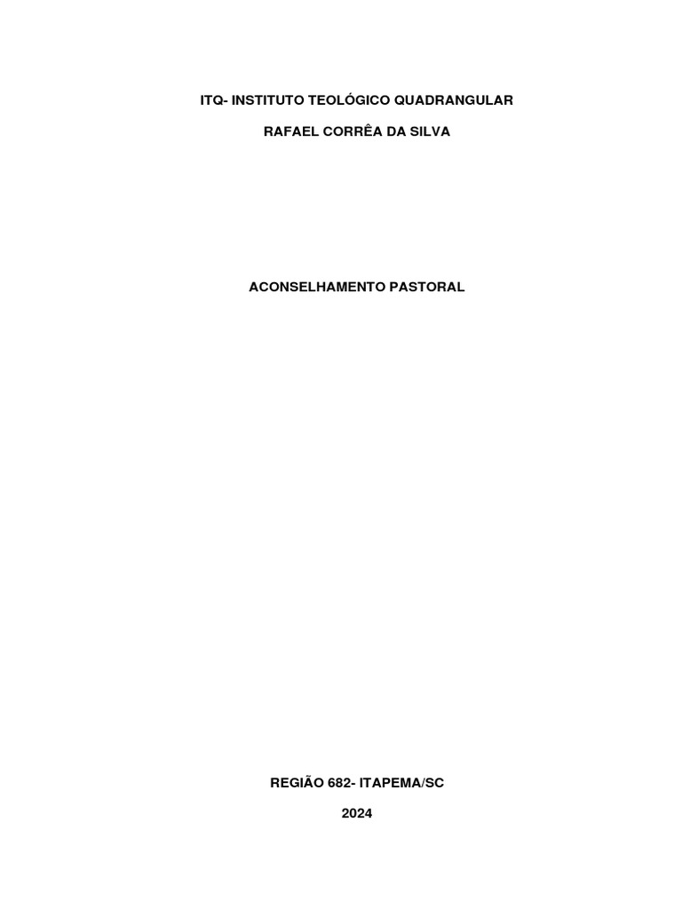 ITQ Metodologia Do Tabalho Academico | PDF