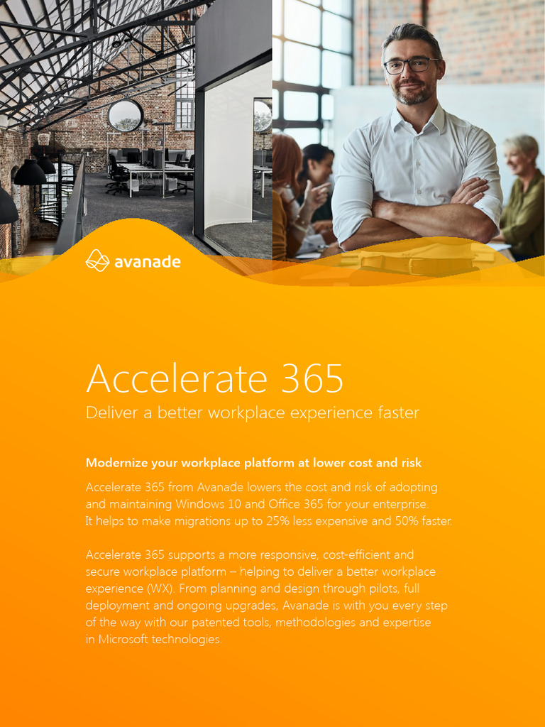 Accelerate 365 Brochure | PDF | Windows 10 | Microsoft Windows