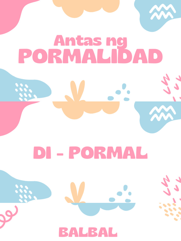 Antas NG Pormalidad | PDF