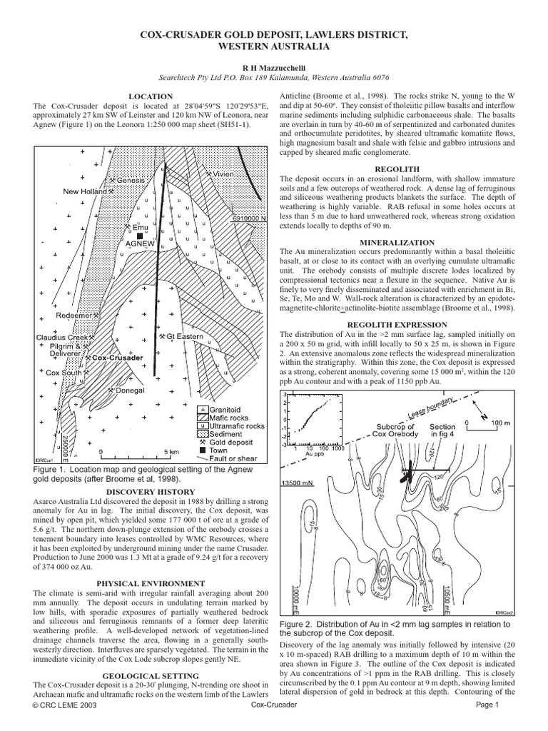 Cox Crusader | Download Free PDF | Basalt | Ore