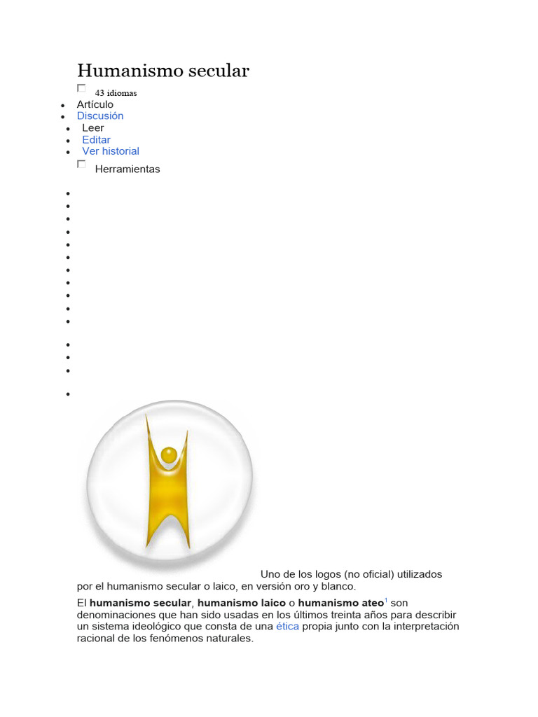 Humanismo Secular | PDF | Epistemología