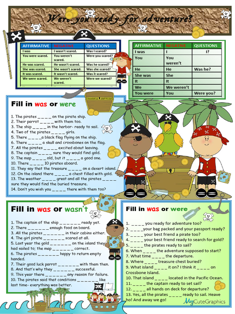 Was - Were - Worksheet BASIC 02 INTENSIVE | PDF | Water Transport