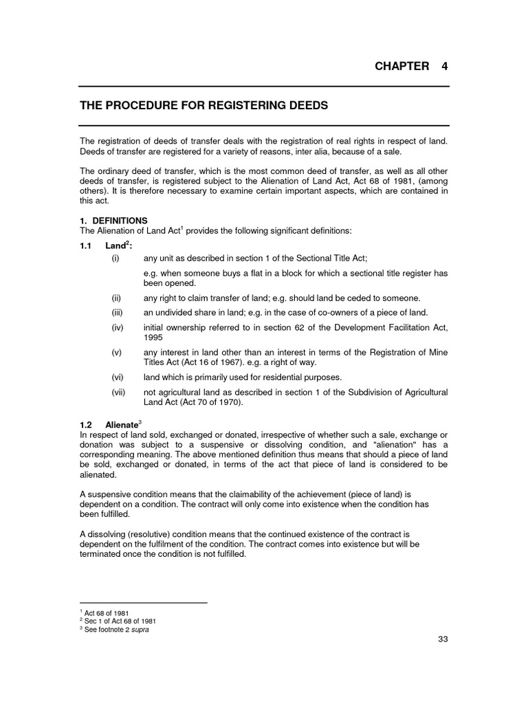 Lep20xt Chapter 4 Registration of Deeds 2019 | PDF | Mortgage Law ...