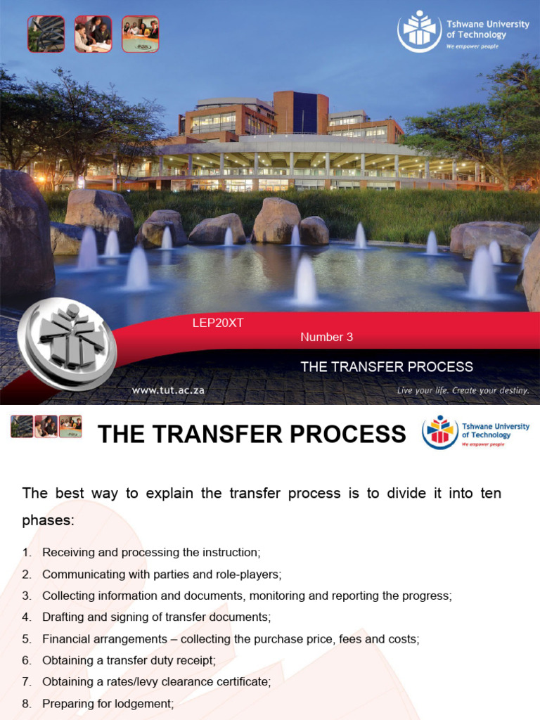 Transfer Process No 3 | PDF | Taxes | Conveyancing