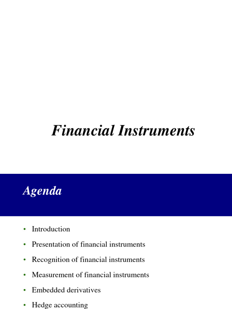 Financial instruments IFRS 9 | PDF | Fair Value | Hedge (Finance)