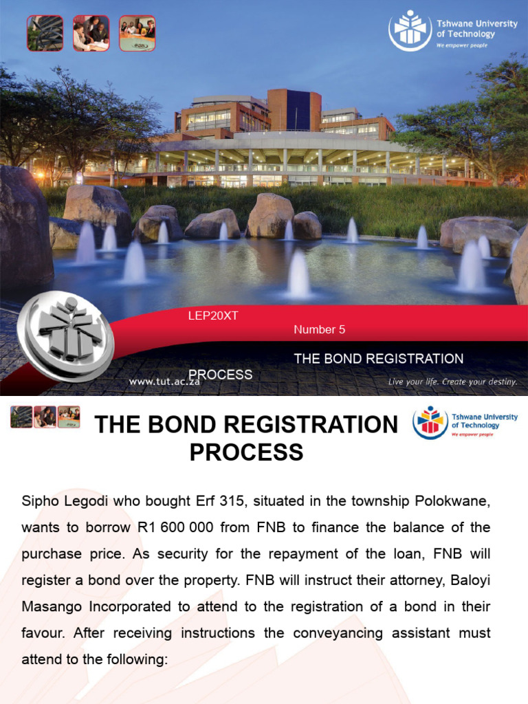 Bond Registration Process No 5 | PDF | Mortgage Law | Conveyancing