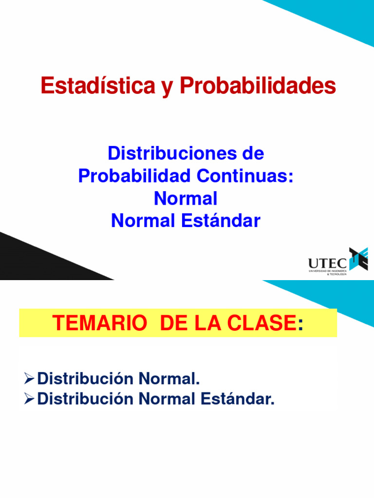 Distribuciones Normales y Probabilidades | PDF | Distribución normal ...